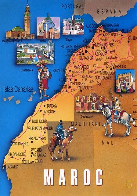 Exploring Morocco: A Comprehensive Map of Cities and Key Destinations ...